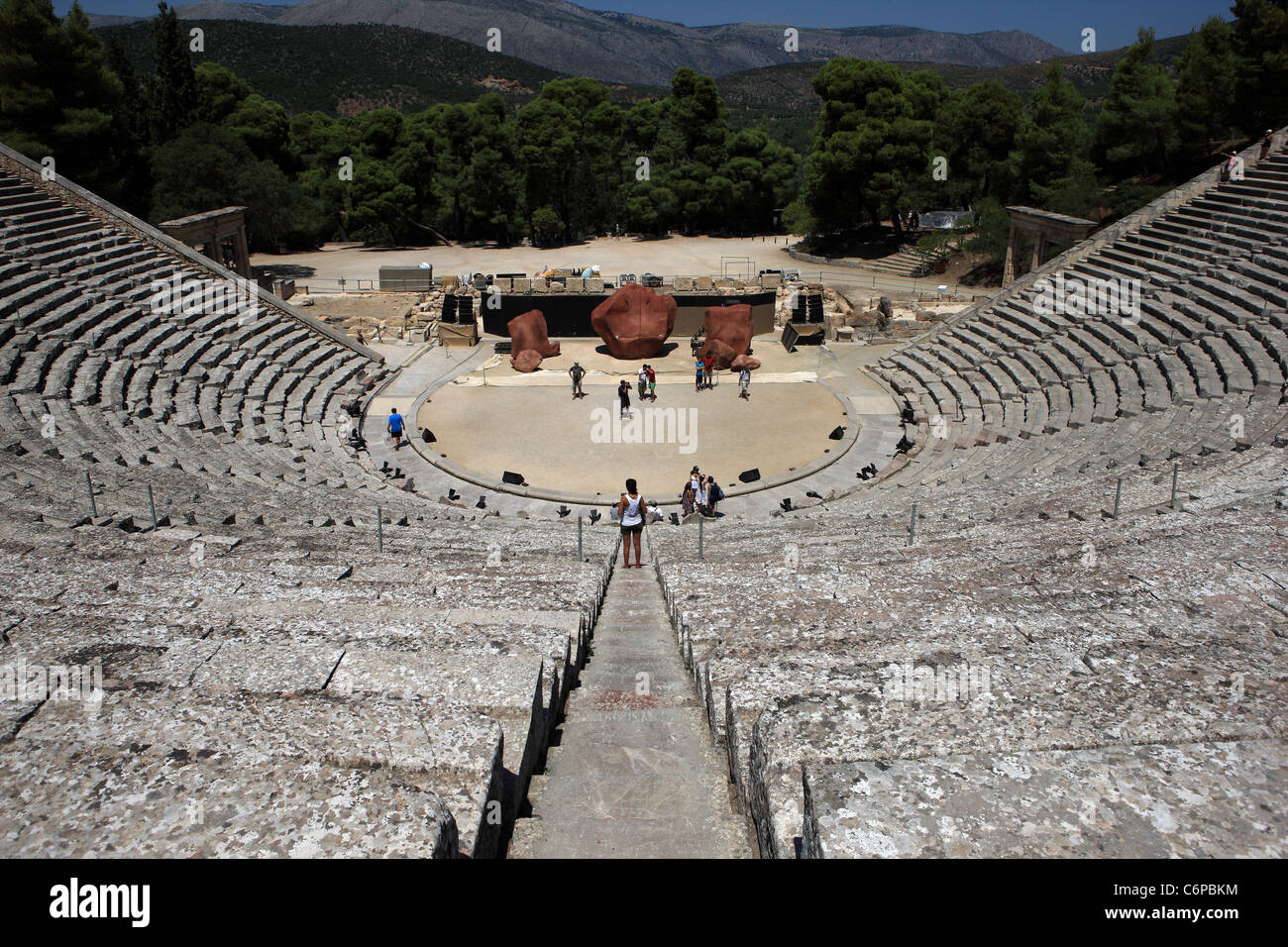 Epidavros Theatre in Greece Stock Photo - Alamy
