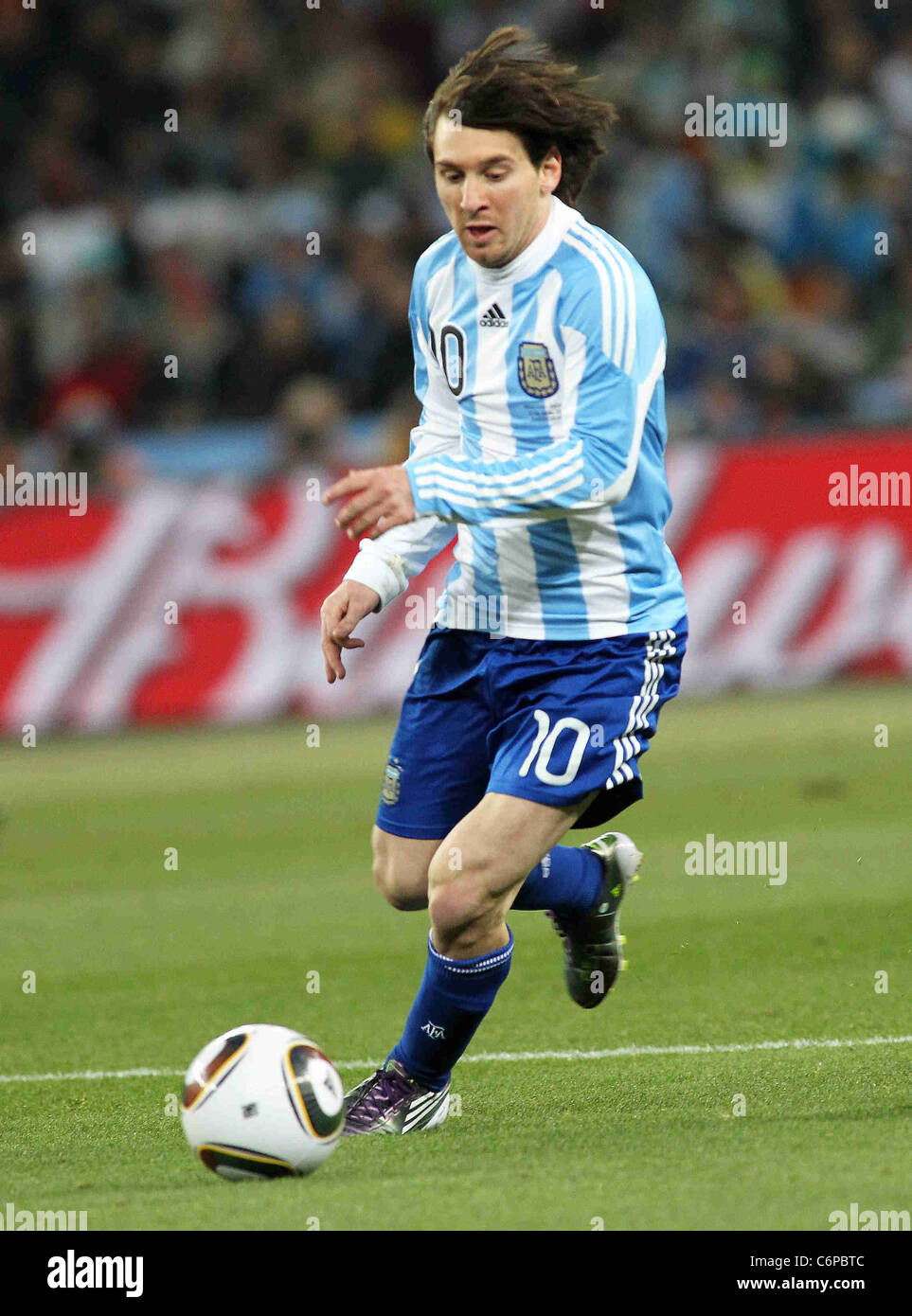 Lionel Messi 2010 FIFA World Cup - Argentina vs. Mexico (3-1) - at ...