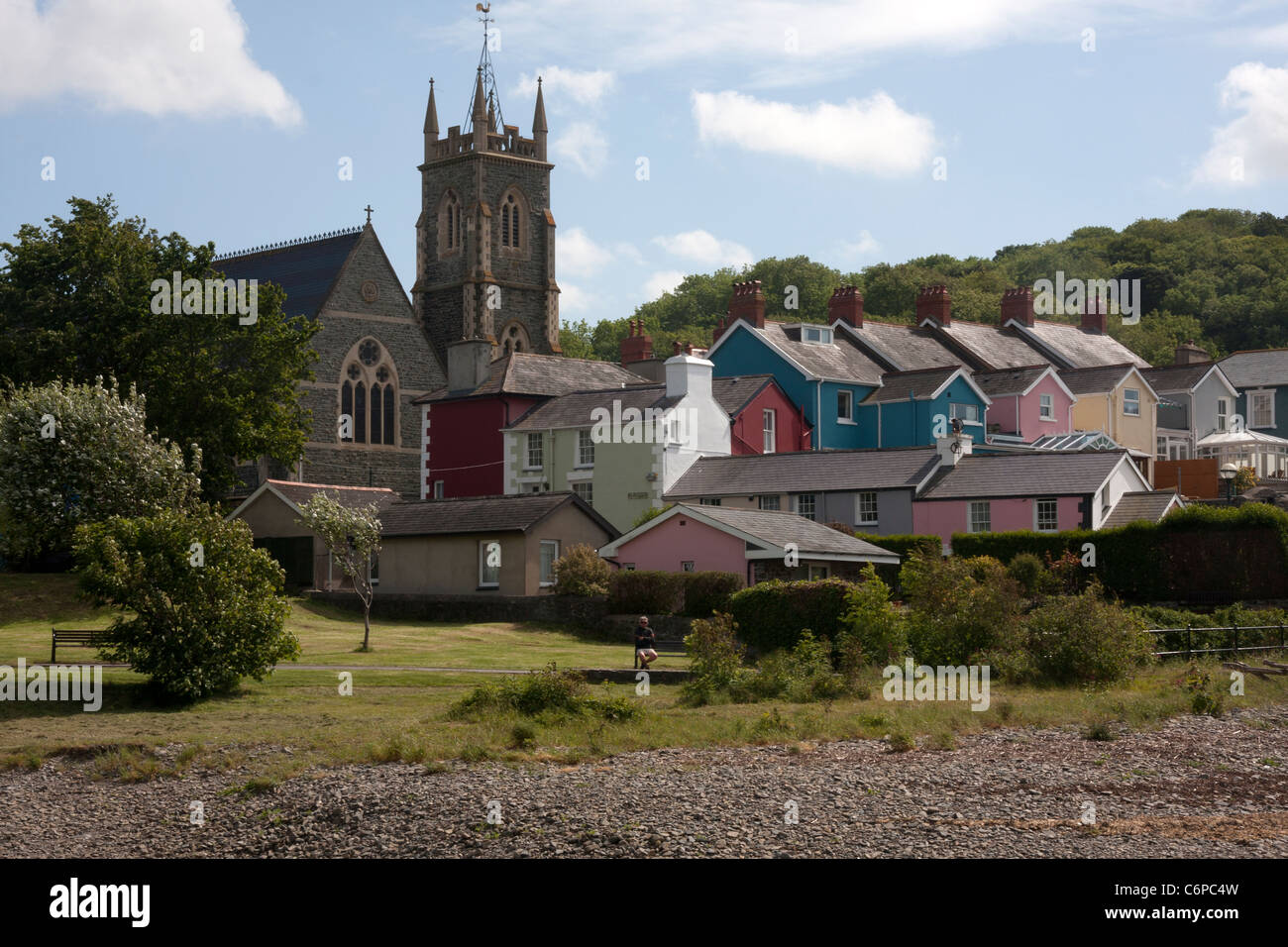 colourful village of Aberaeron, Ceredigion, Wales Stock Photo - Alamy