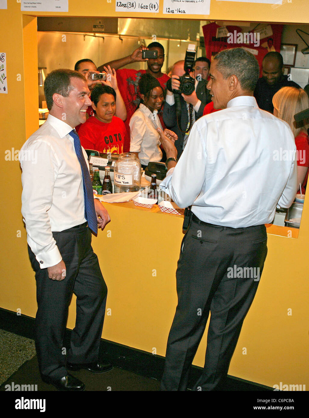 President Barack Obama and Russian Federation President Dmitry Medvedev ...