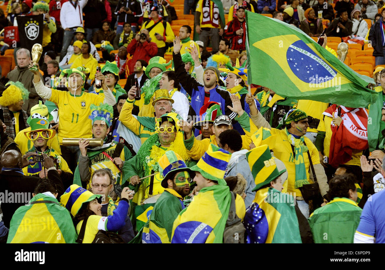 Supporters of Brazil cheer for their team 2010 FIFA World Cup - Brazil ...