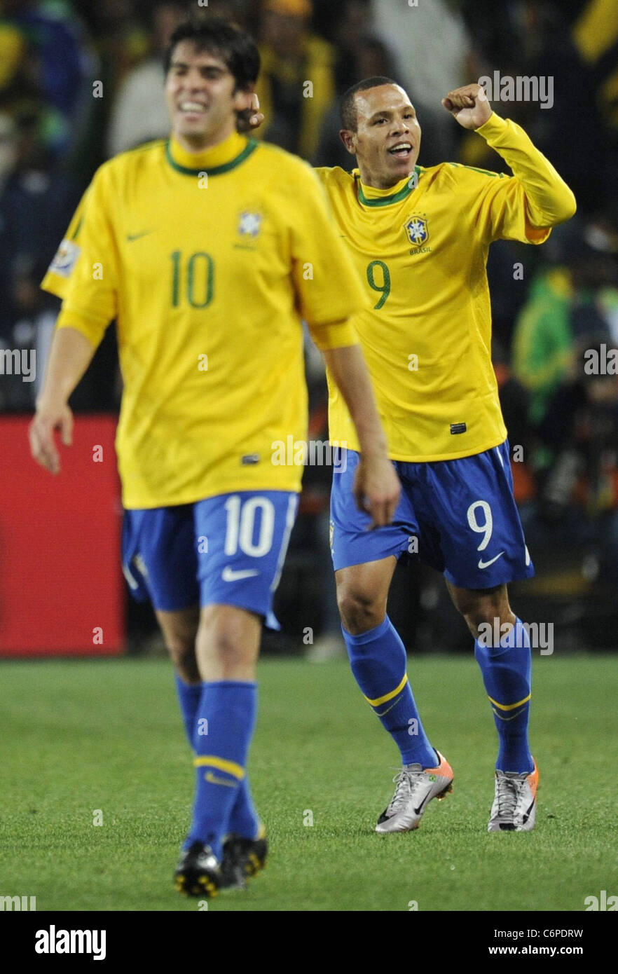Luis Fabiano (9) FIFA World Cup 2010 - Brazil v Chilie (3 - 0) - Ellis ...