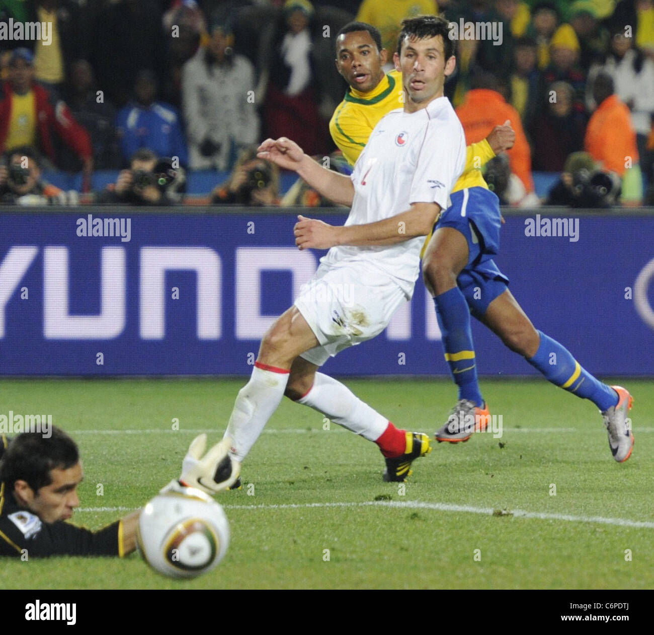 Brazil striker Robinho FIFA World Cup 2010 - Brazil v Chilie (3 - 0 ...