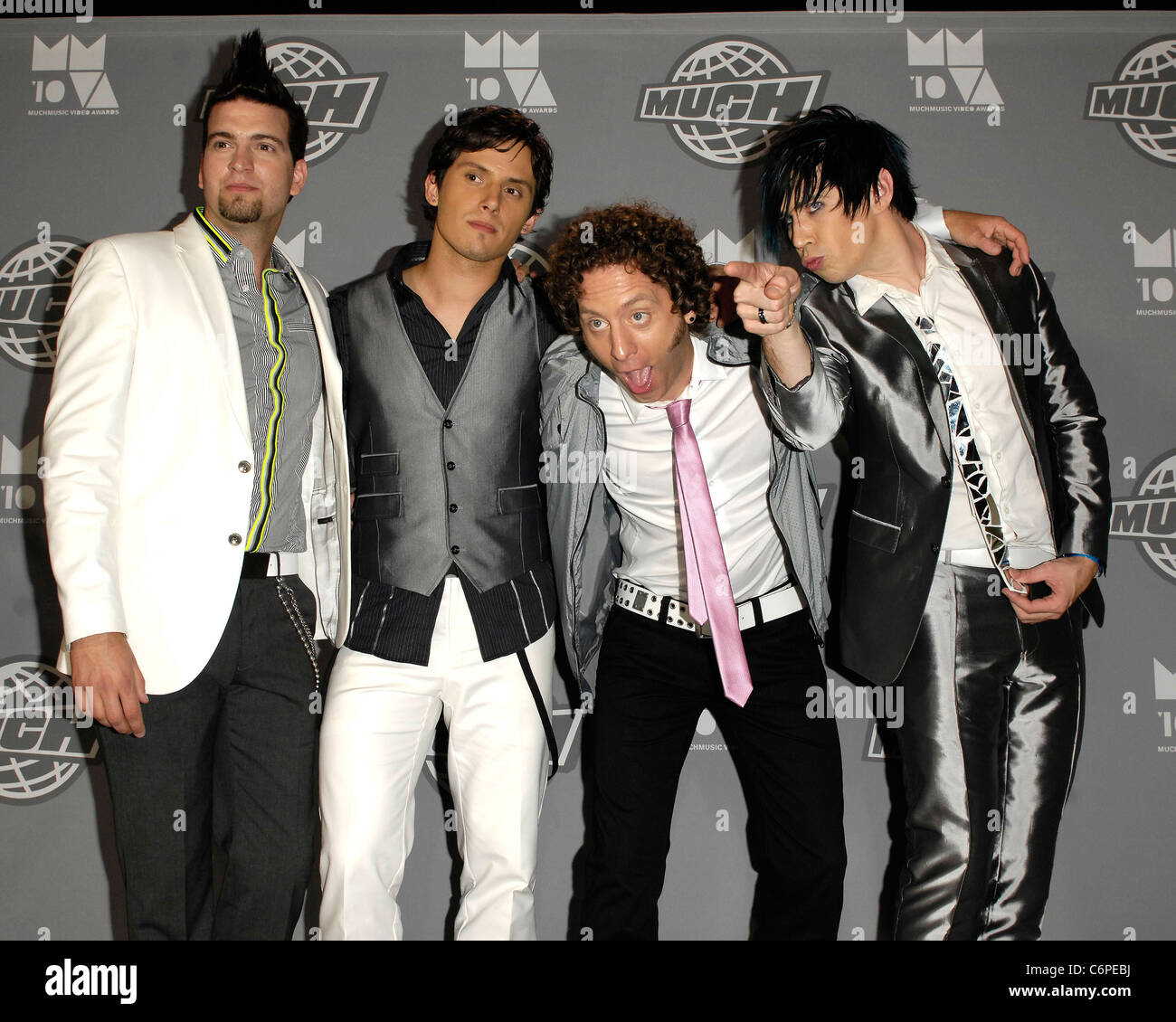 Josh Ramsay, Matt Webb, Mike Ayley, Ian Casselman of Marianas Trench ...