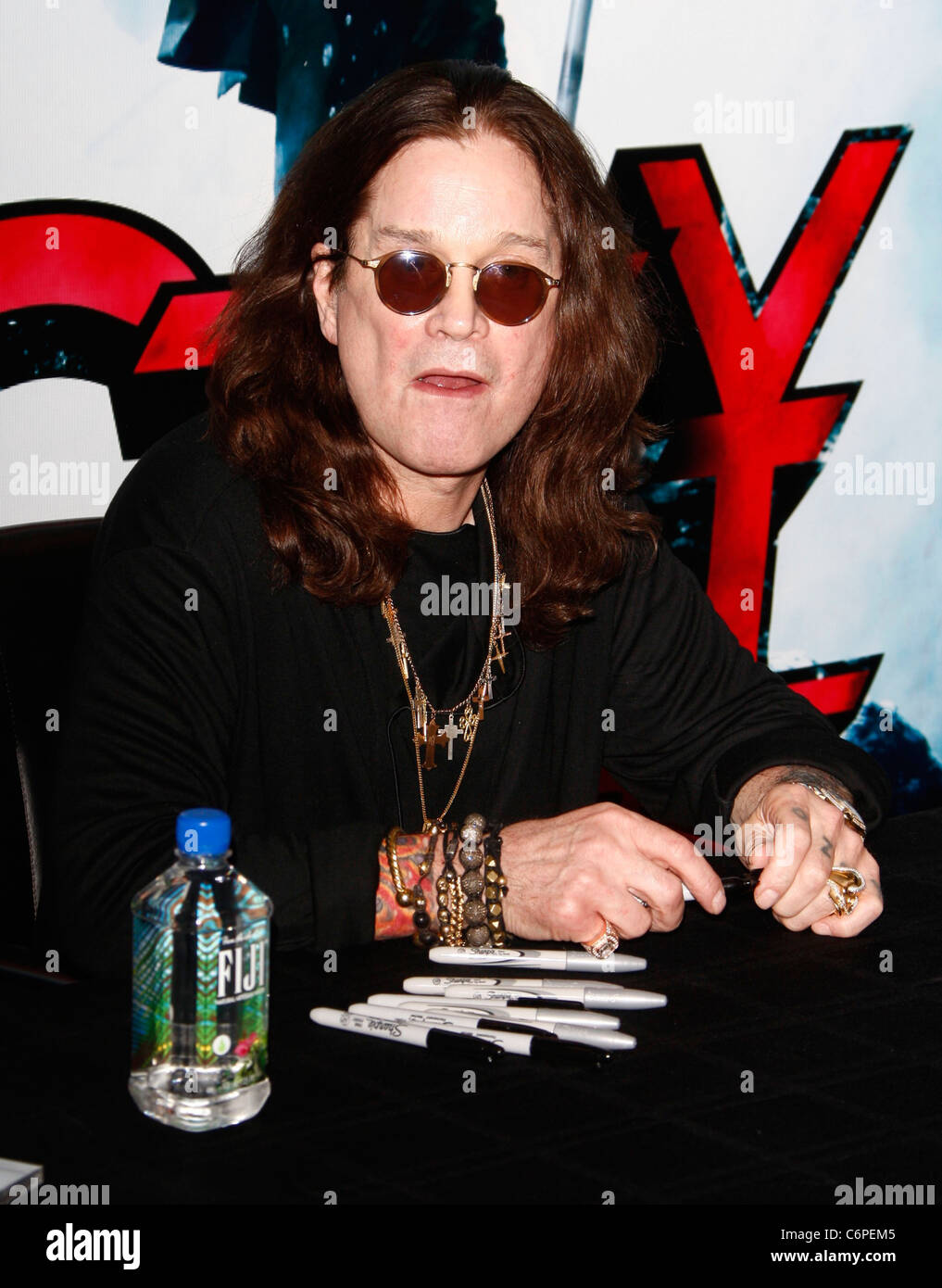 Ozzy Osbourne Ozzy Osbourne signs copies of his new album 'Scream' at ...