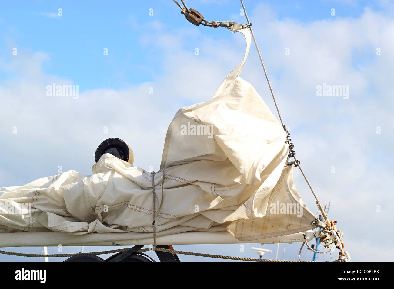 Furled sail hi-res stock photography and images - Alamy