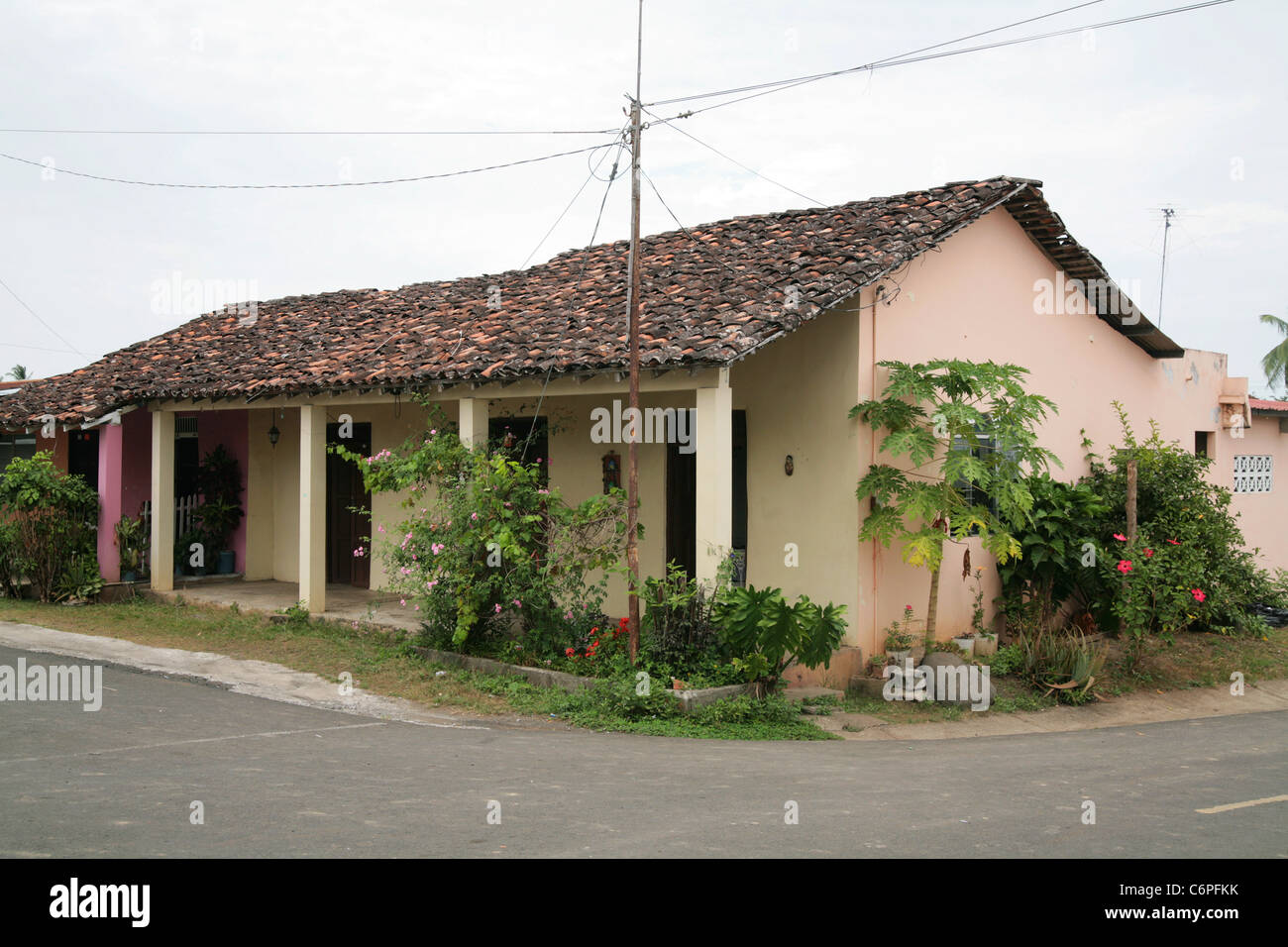 Small rural town buildings in the interior of provincial Panama Stock ...