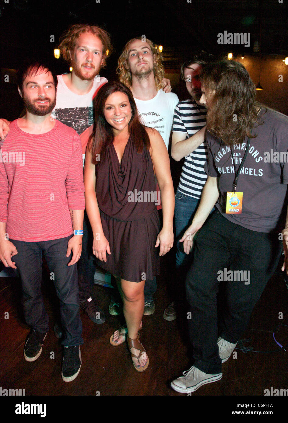 Rachael Ray with event headliners the band The Click Clack Boom host ...
