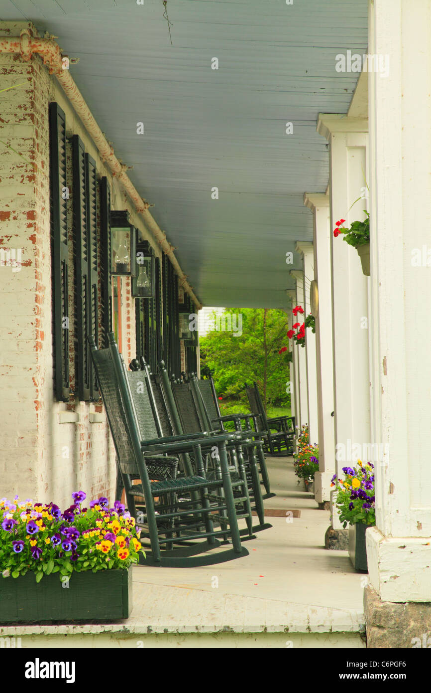 Porch of The Grafton Inn, Grafton, Vermont, USA Stock Photo - Alamy