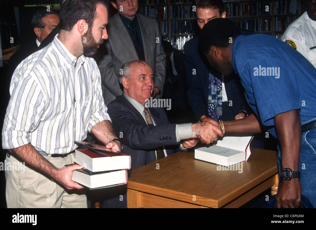 Mikhail gorbachev book signing hi-res stock photography and images - Alamy