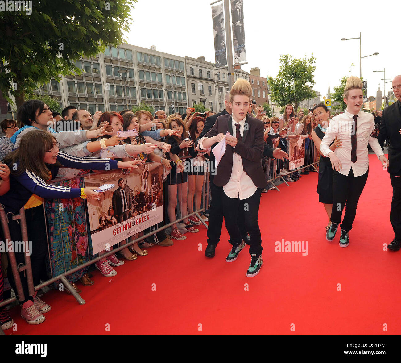 Jedward aka John Grimes and Edward Grimes Dublin premiere of 'Get Him ...