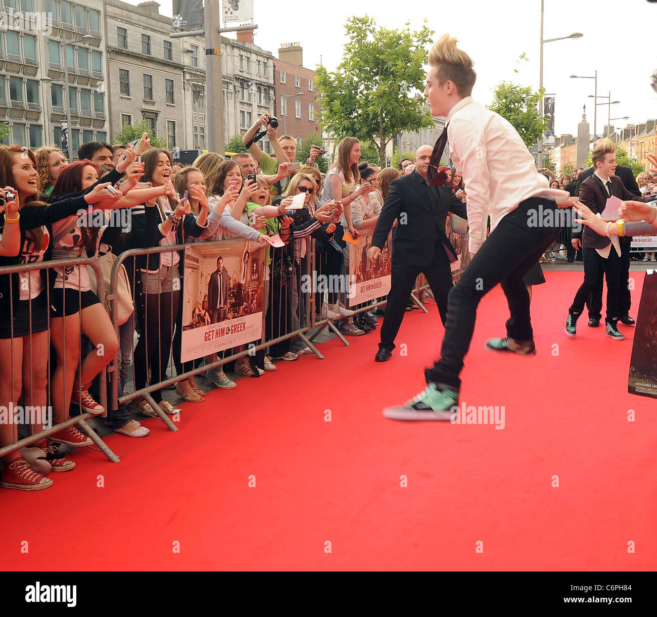 Jedward aka John Grimes and Edward Grimes Dublin premiere of 'Get Him ...