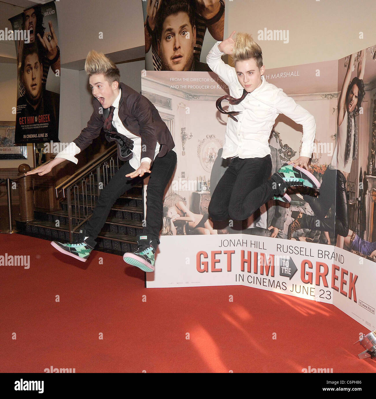 Jedward aka John Grimes and Edward Grimes Dublin premiere of 'Get Him ...