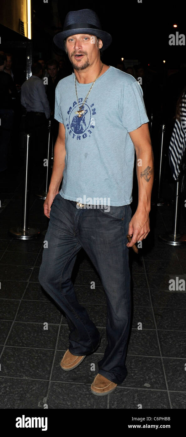 Kid Rock arrives at Boujis Club smoking a cigar London, England - 22.06 ...