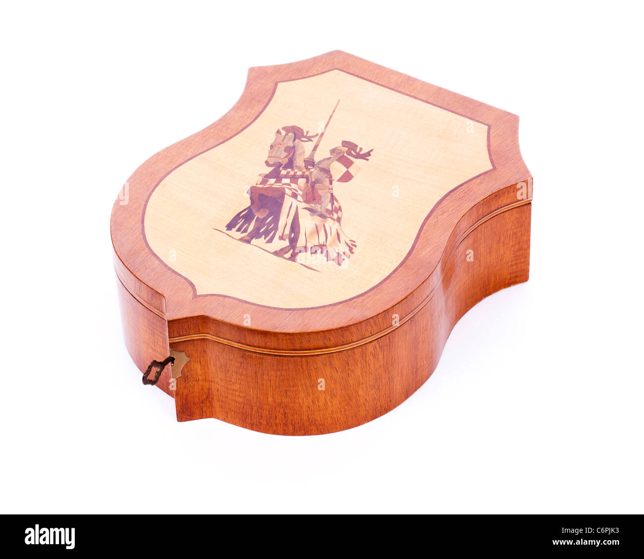 marquetry / marqueterie decorated box Stock Photo - Alamy