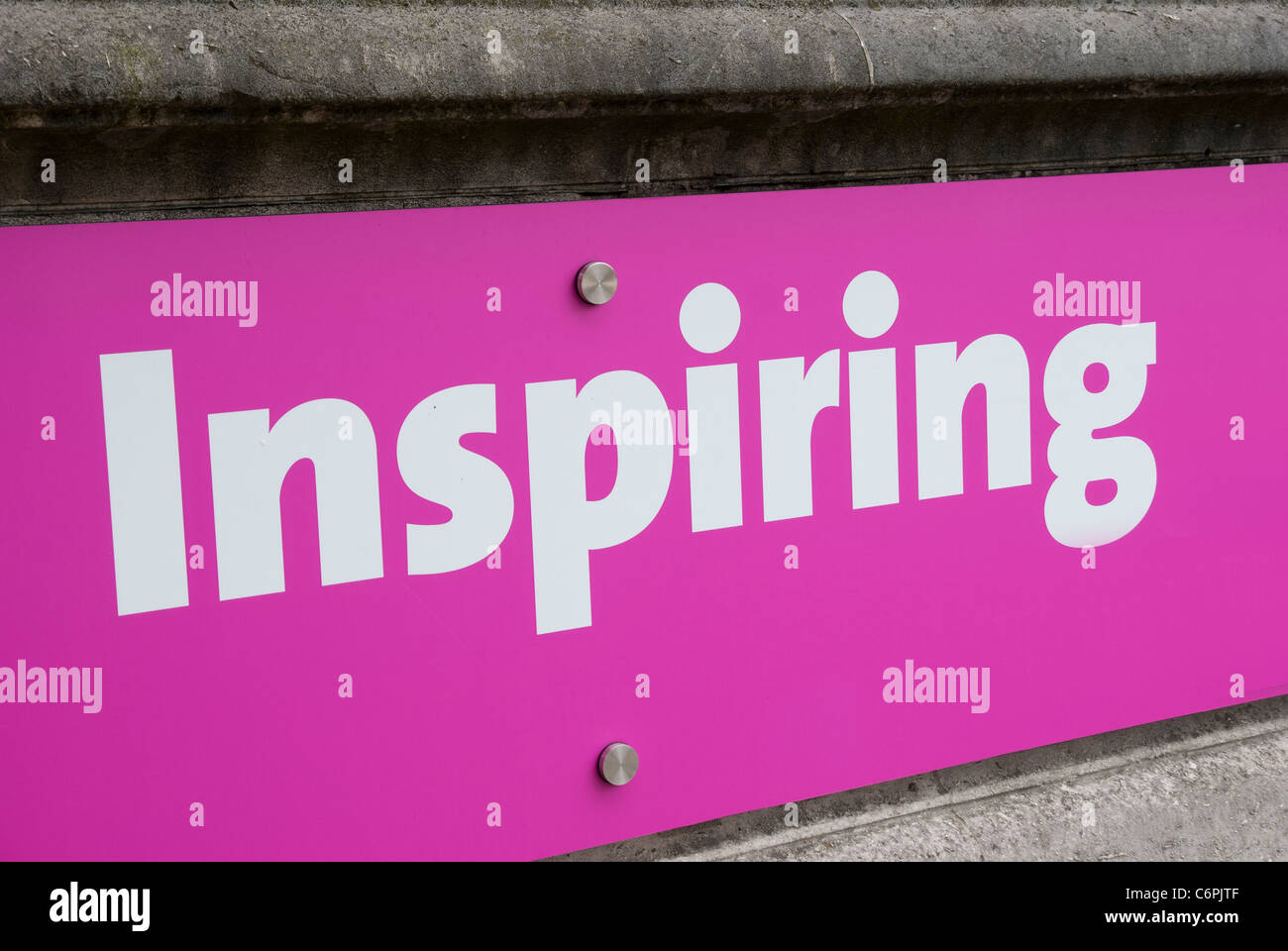 Inspiring sign hi-res stock photography and images - Alamy