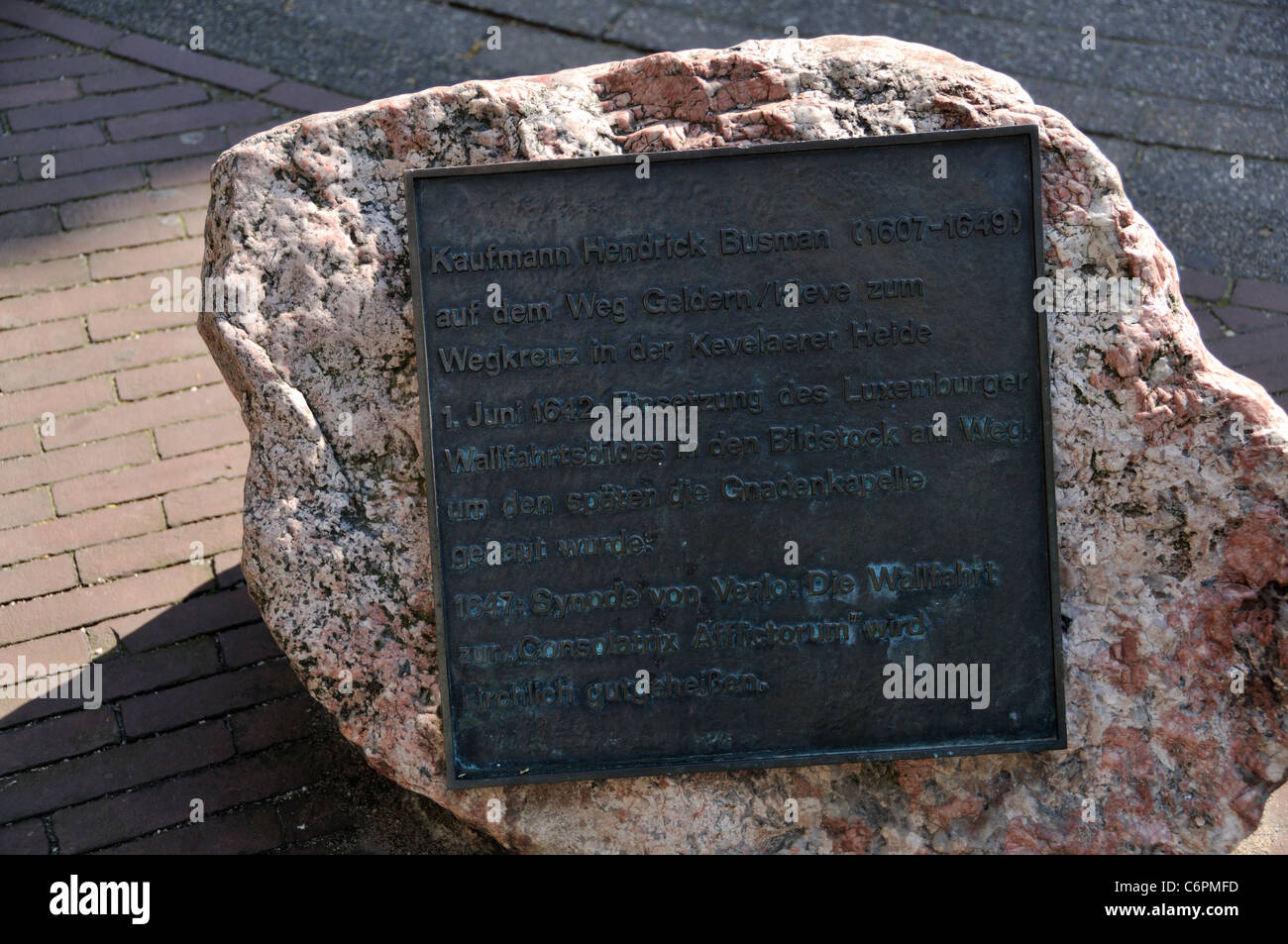 Monument to Kaufmann Hendrick Busman (1607 - 1649), origin of the ...