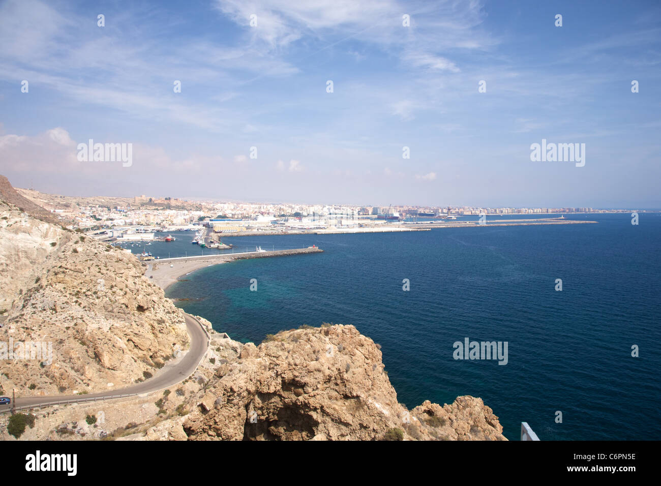 view of Almeria city in Andalusia Spain Stock Photo - Alamy
