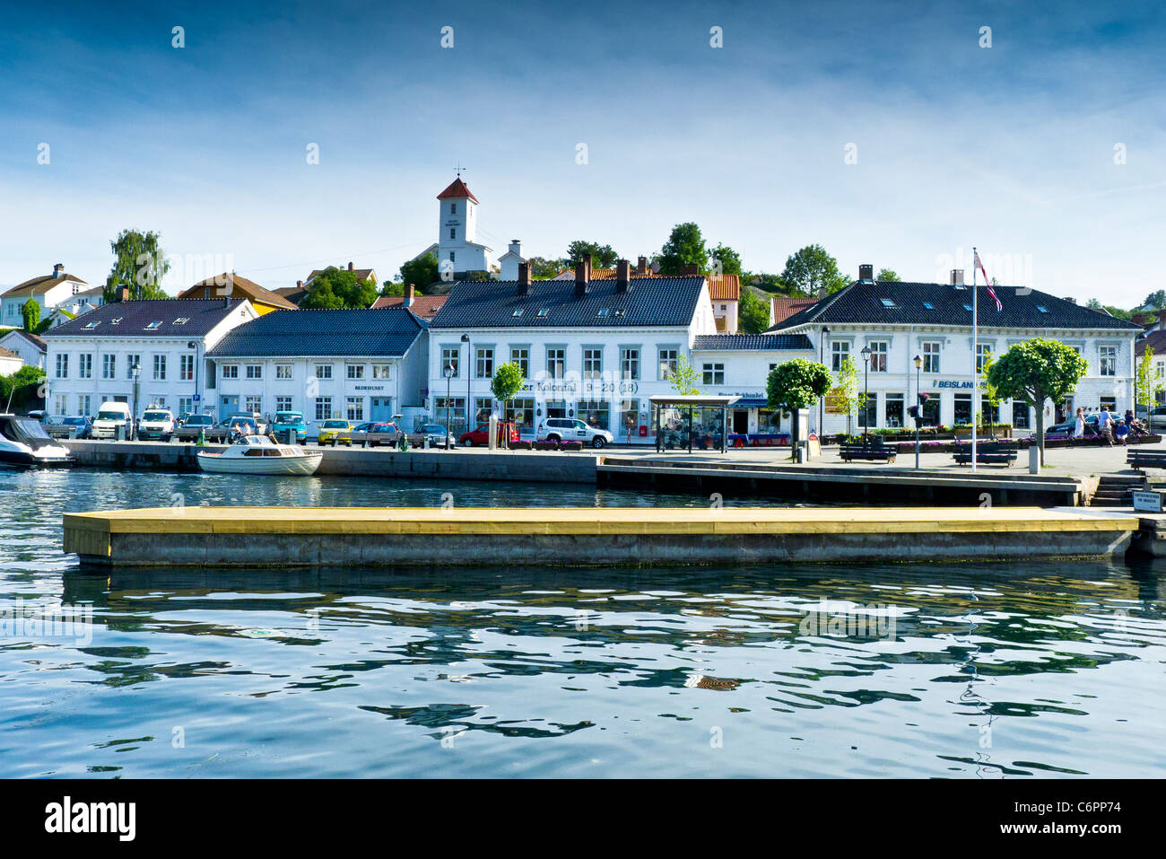 Harbour front at Risør, Norway Stock Photo - Alamy