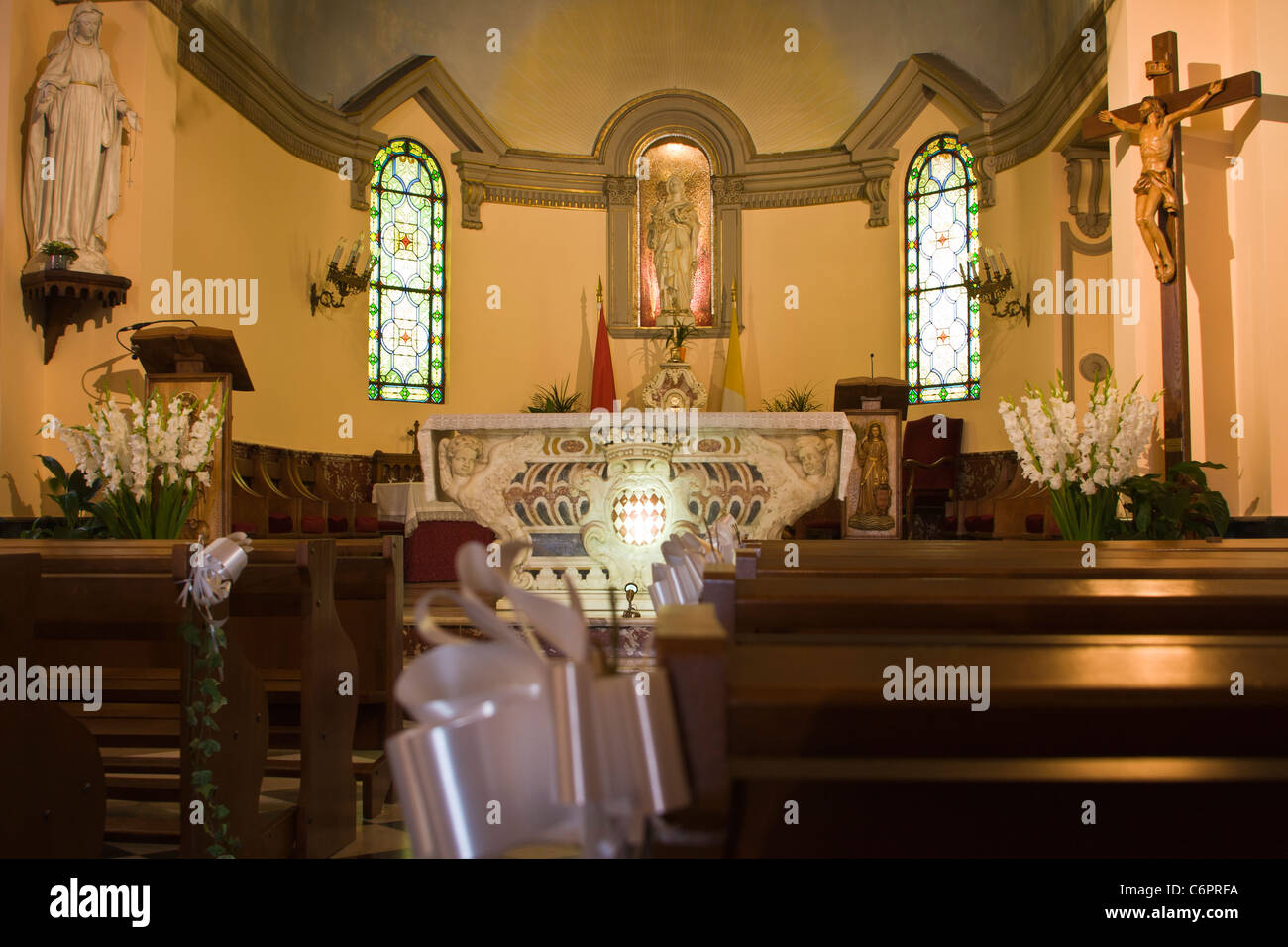 St Devote church in Monaco France Stock Photo - Alamy