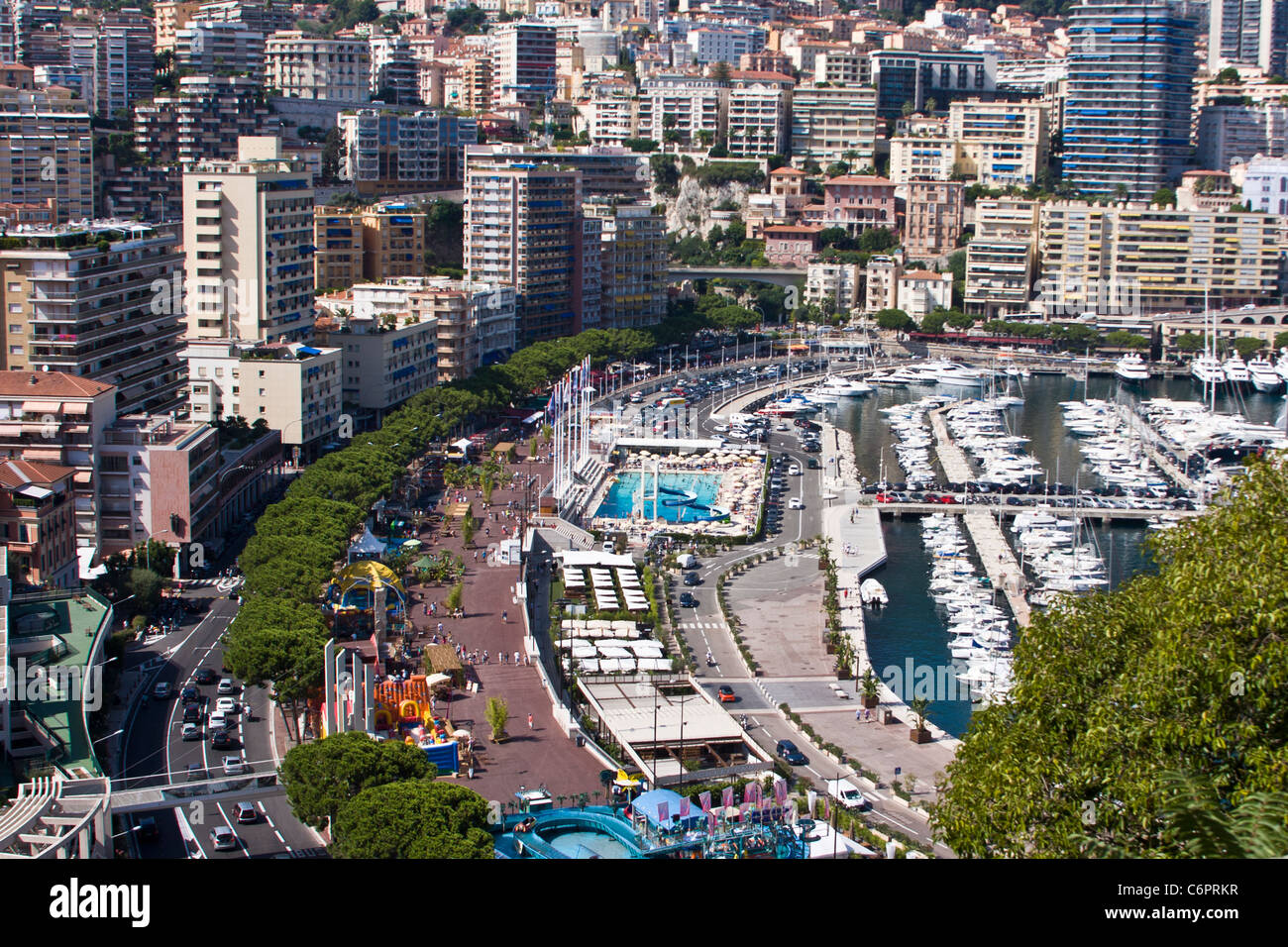 Monaco marina and seafront Stock Photo - Alamy