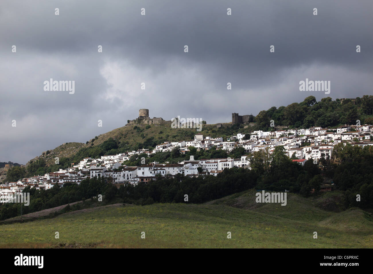 The [pueblo blanco] of [Jimena de la Frontera], Andalusia, Spain ...