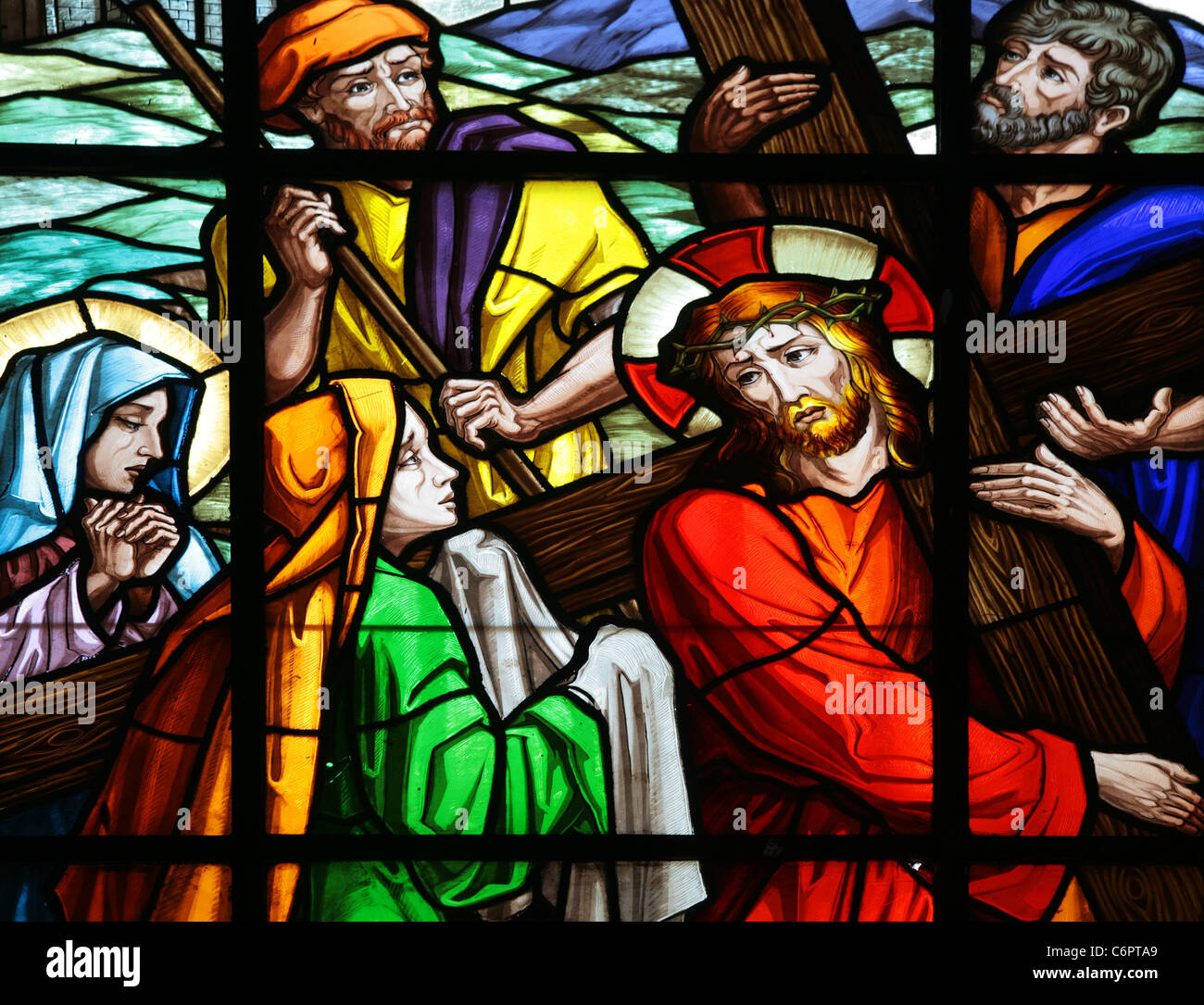 Window vitral church catholic hi-res stock photography and images - Alamy