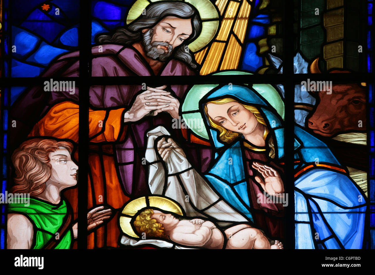 Window vitral church catholic hi-res stock photography and images - Alamy