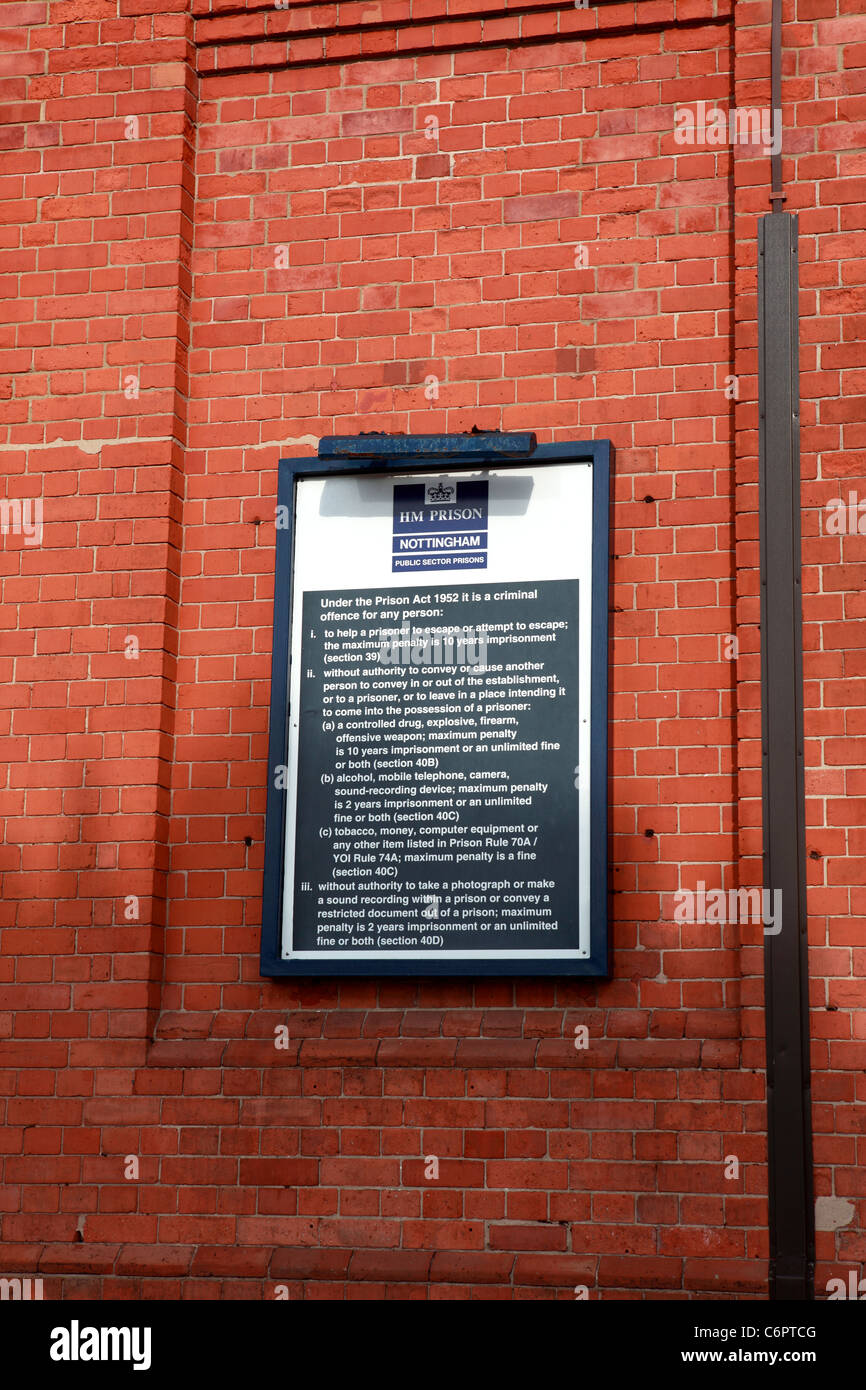 Nottingham prison hi-res stock photography and images - Alamy