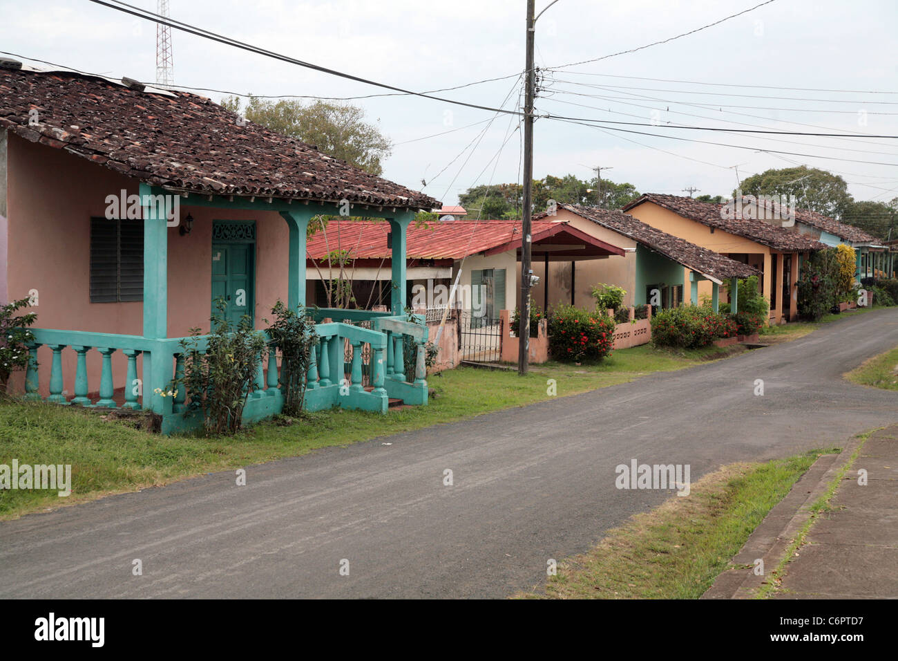 Small rural town buildings in the interior of provincial Panama Stock ...