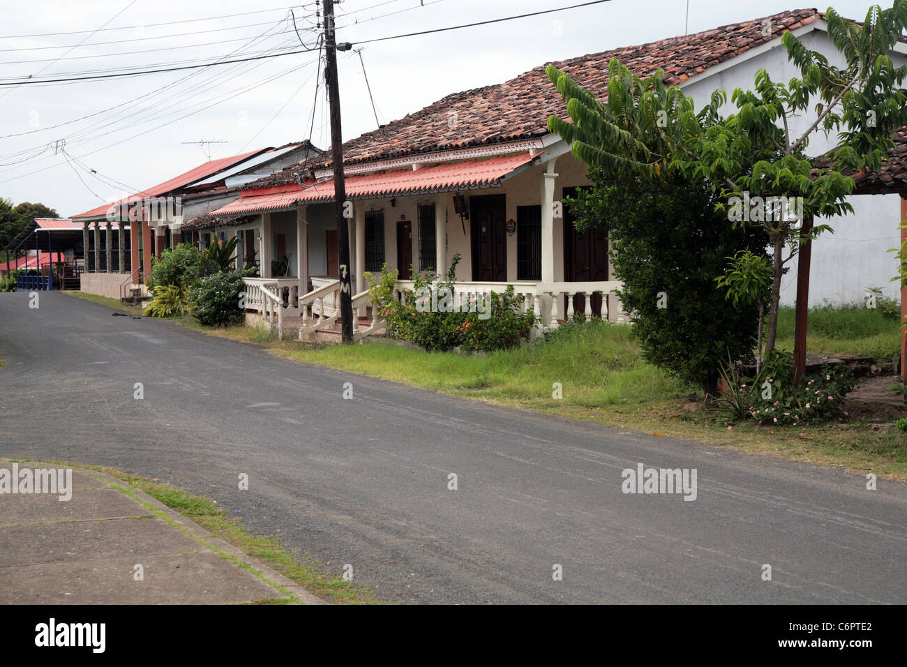 Small rural town buildings in the interior of provincial Panama Stock ...