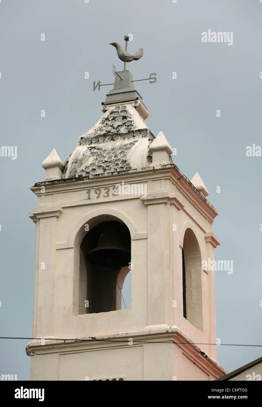 Rural small town church at the Central Provinces of the Republic of ...