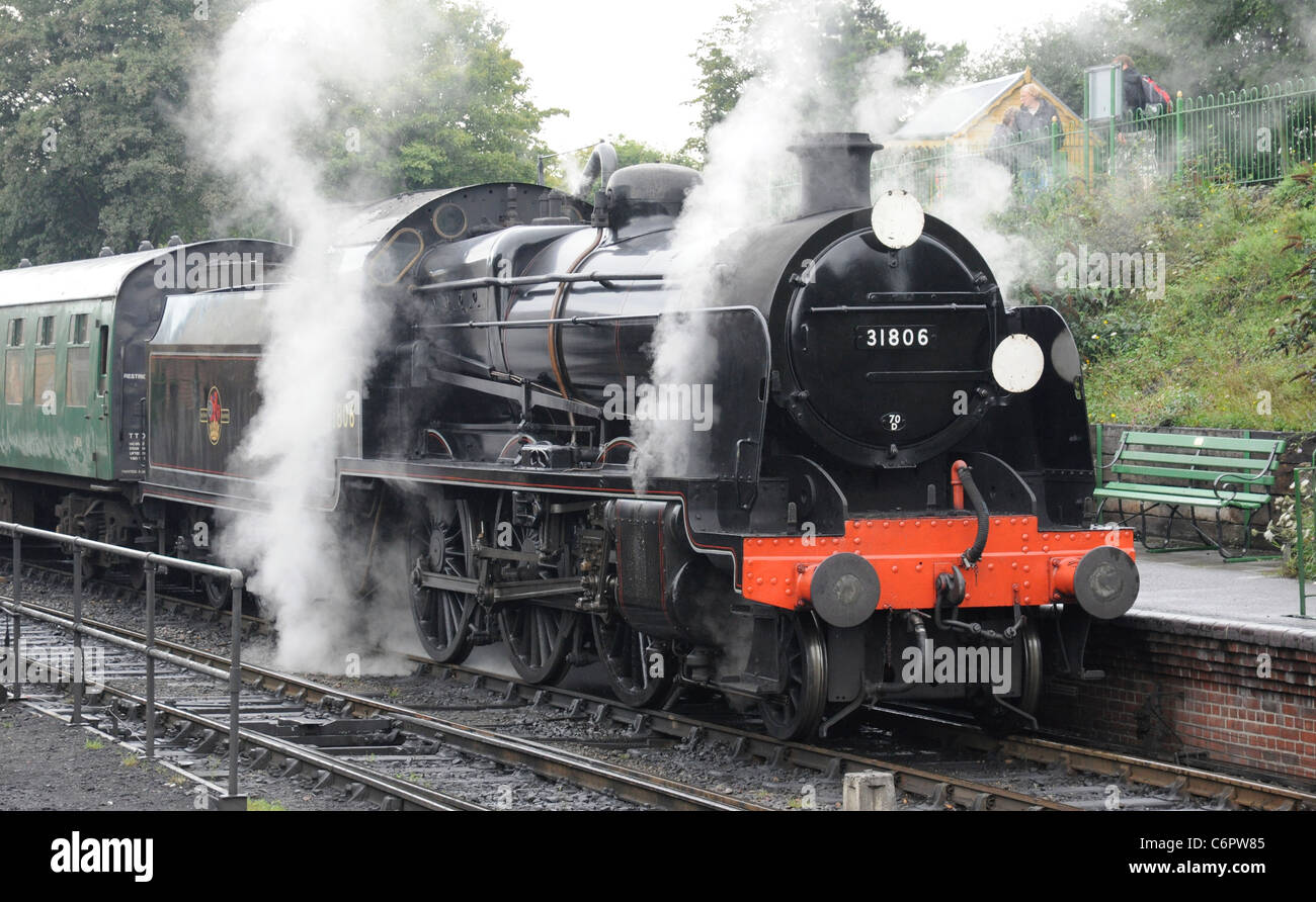 U class locomotive No 31806 at Ropley on the Mid Hants Railway ...