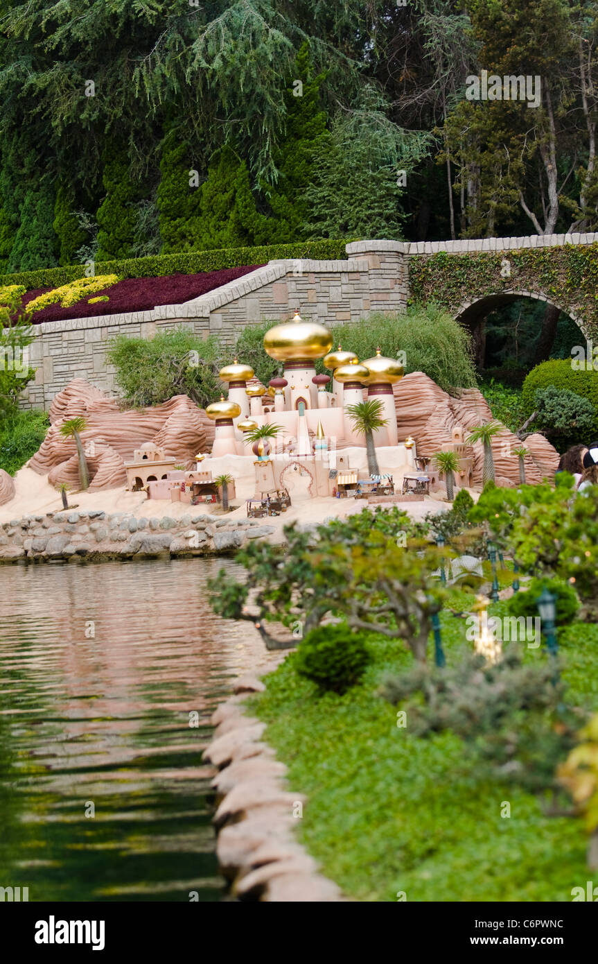 Aladdin Castle at Disneyland Amusement Park in California USA Stock ...