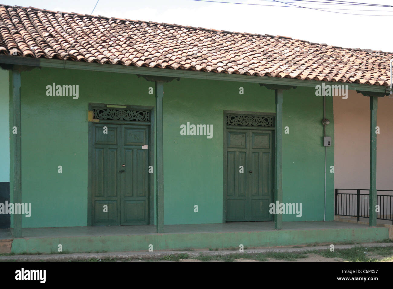 Small rural town buildings in the interior of provincial Panama Stock ...