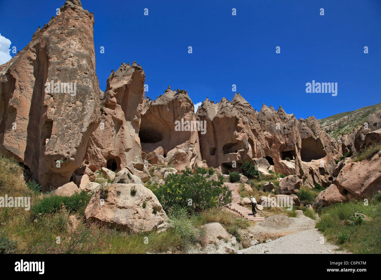 Zelve Open-Air Museum, with accommodation places, churches, mill and ...