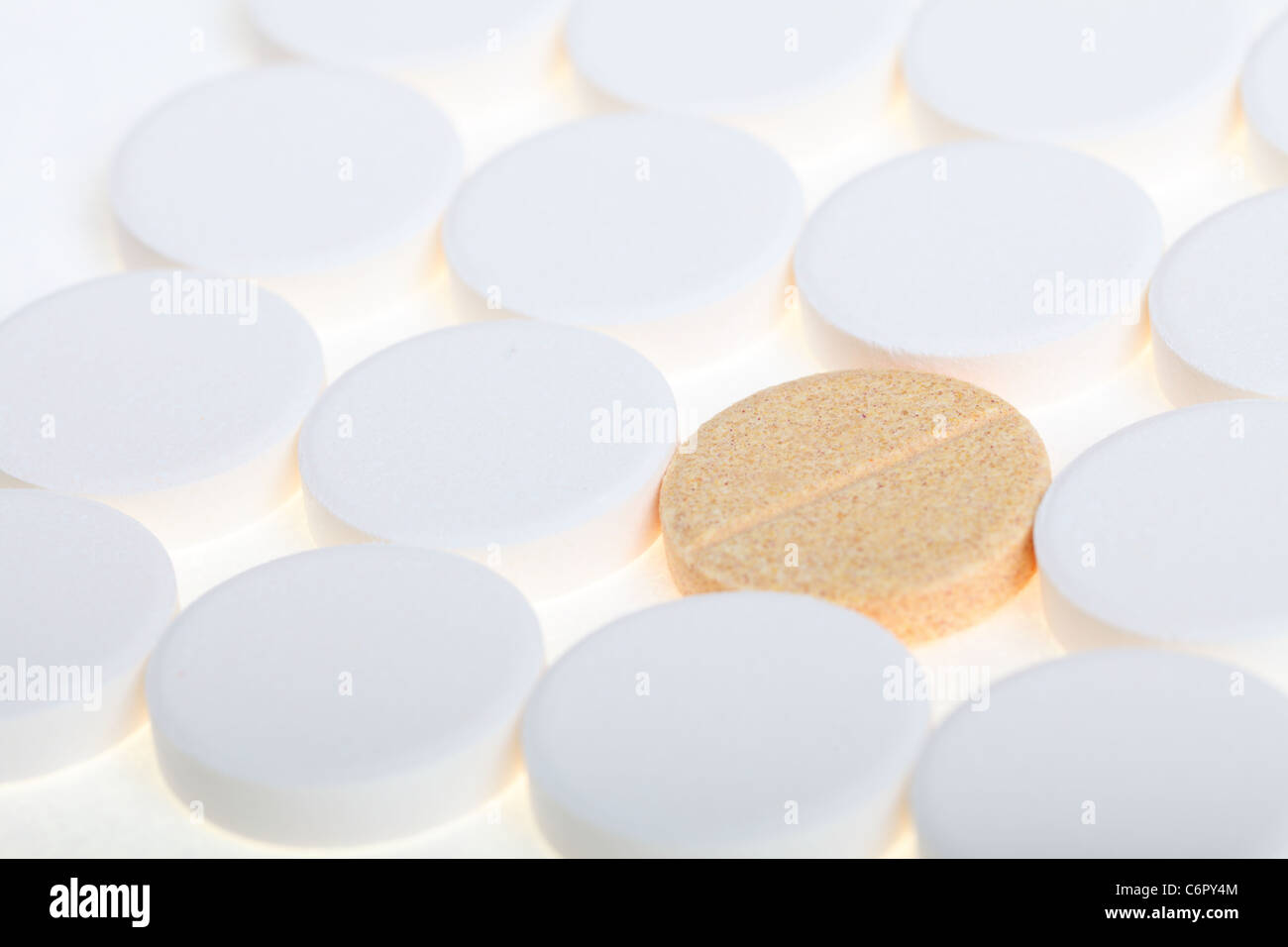 white big pills background texture Stock Photo - Alamy
