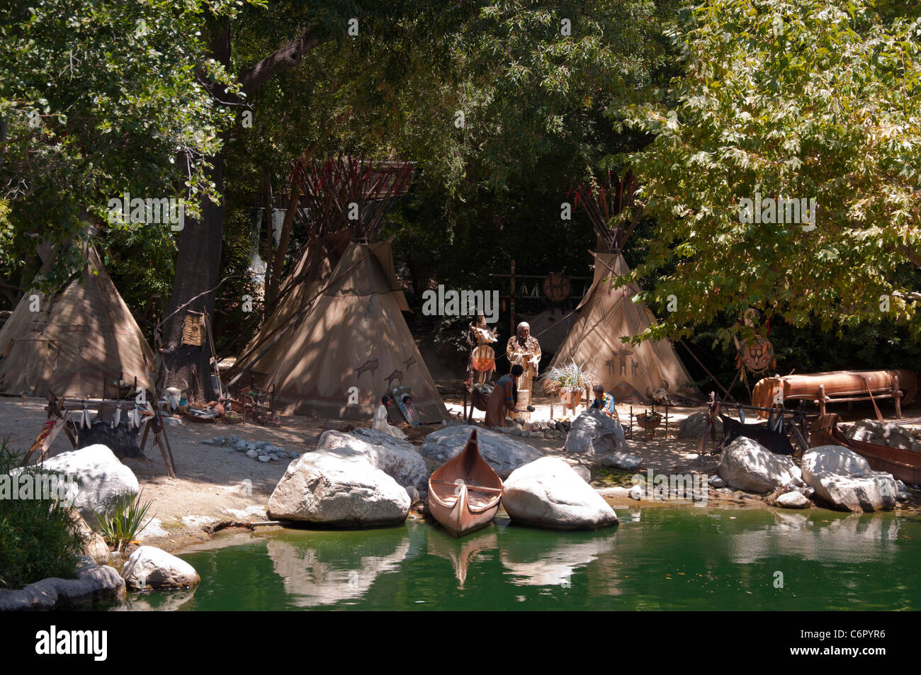 Indians at Disneyland Amusement Park in California USA Stock Photo - Alamy