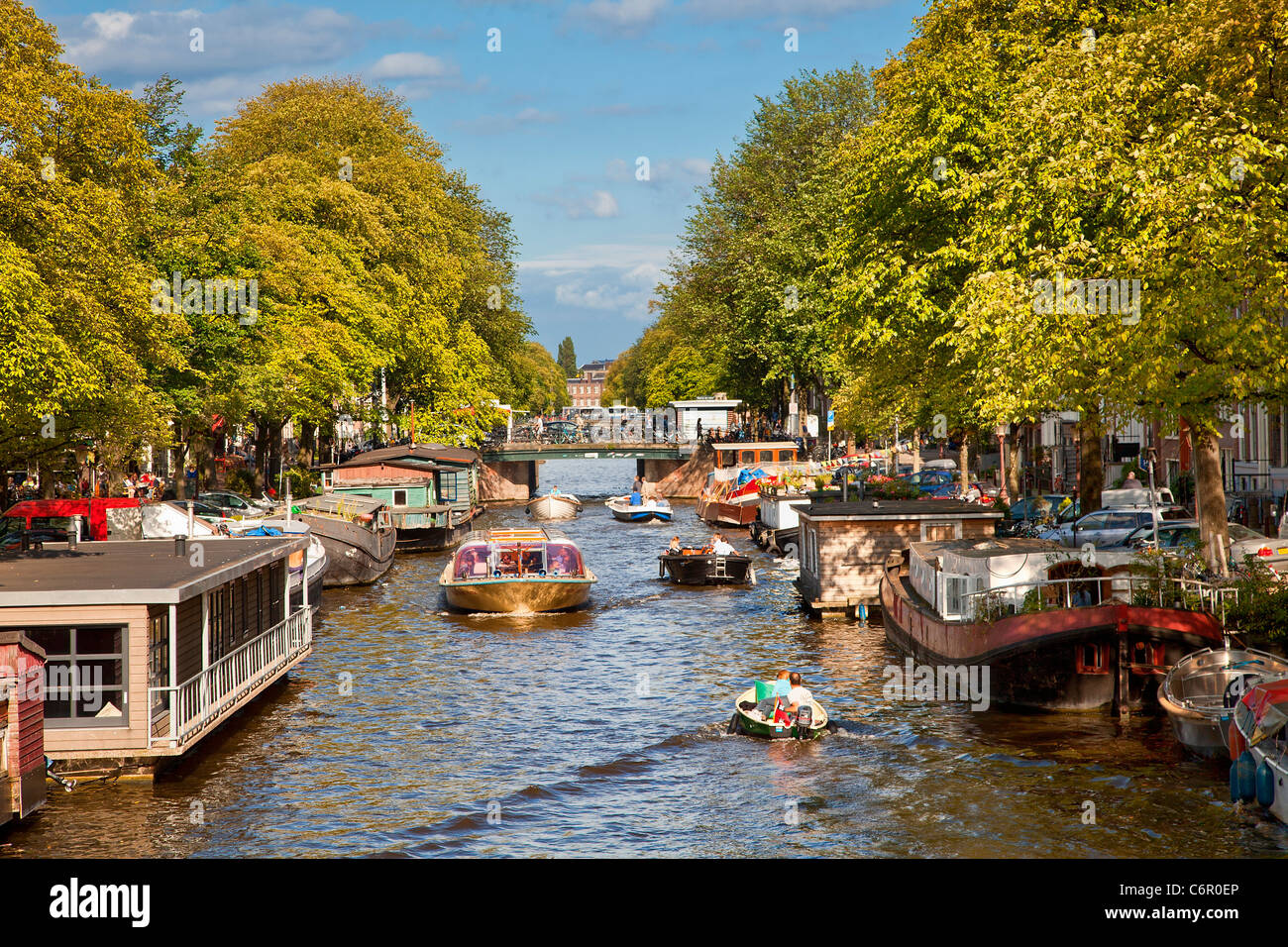 Europe, Netherlands, Canal in Amsterdam Stock Photo - Alamy
