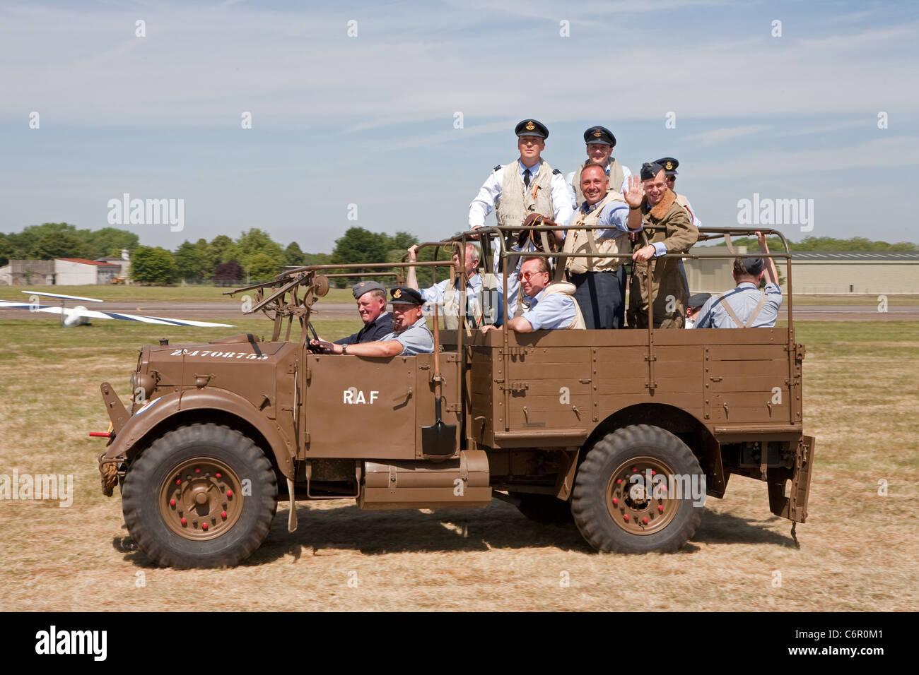 RAF Jeep at the Biggin Hill Airshow 2010 Stock Photo - Alamy