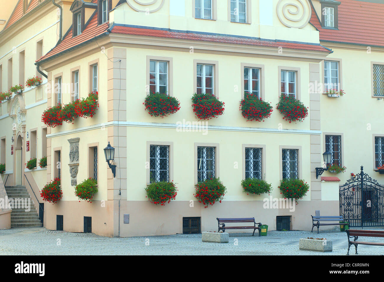 Wolow town hall Lower Silesia Poland Wohlau Stock Photo - Alamy
