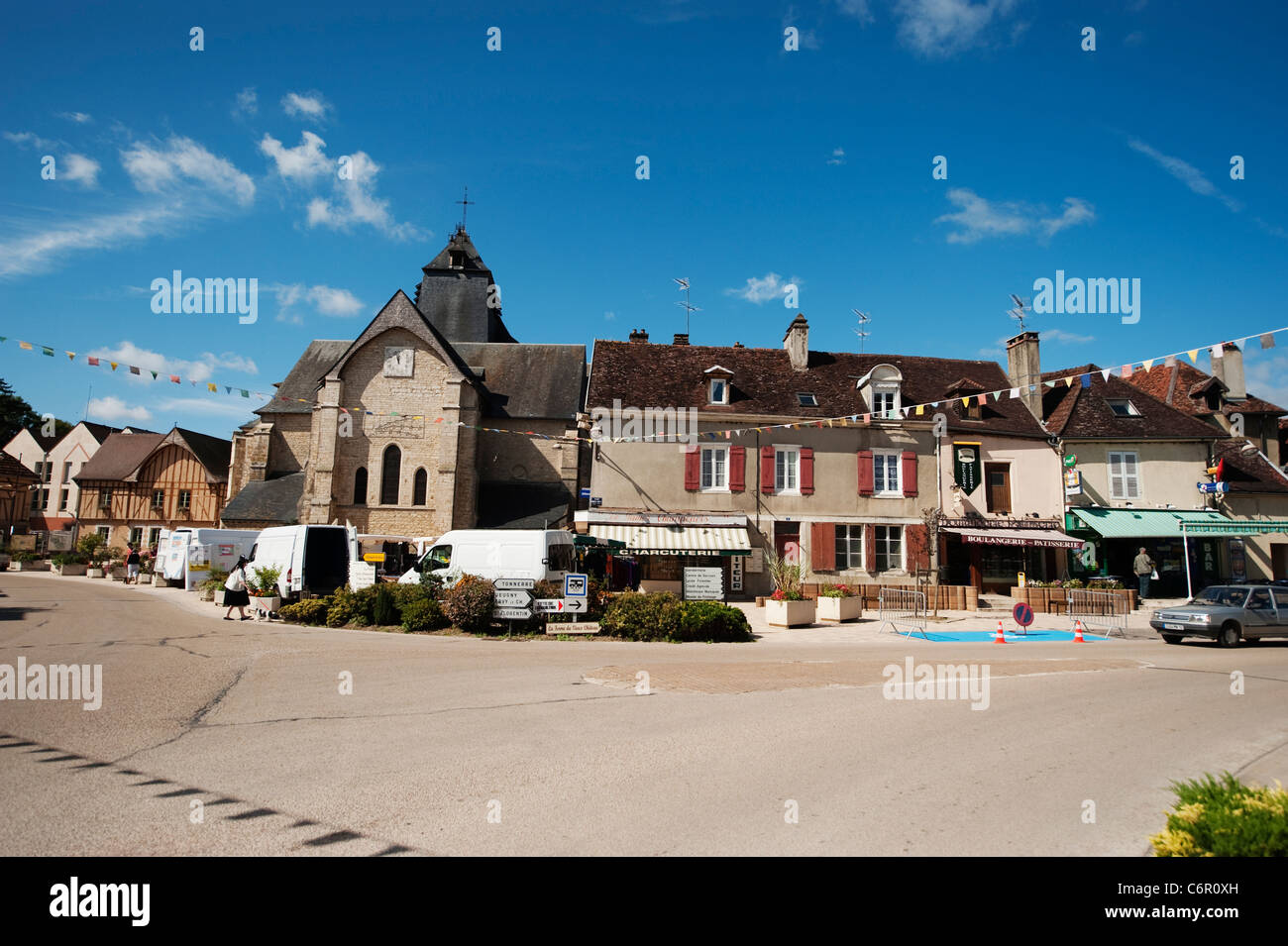 Church of Saint Jean Baptiste in the French village of Chaource in ...