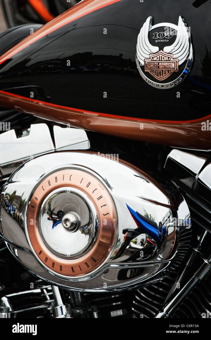 Harley Davidson 'Road King' motorcycle Stock Photo - Alamy