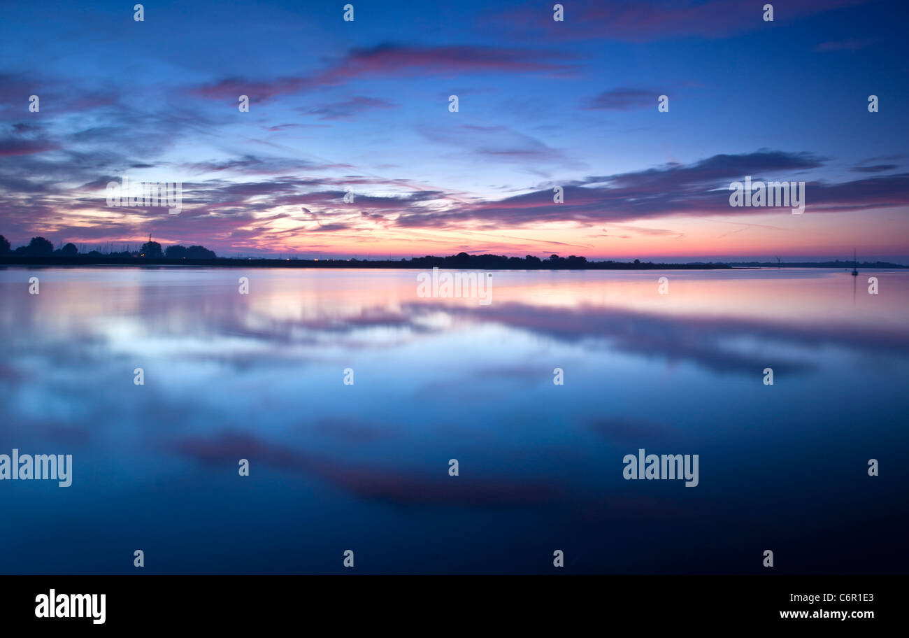 Blackwater Estuary and Northey Island before Sunrise Stock Photo - Alamy