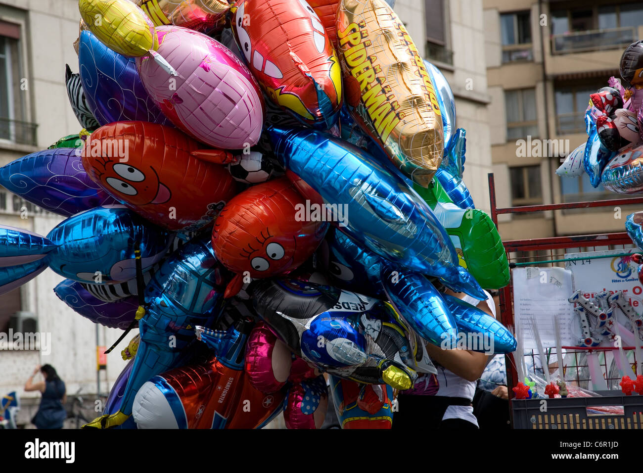 Helium cartoon characters balloons hi-res stock photography and images ...