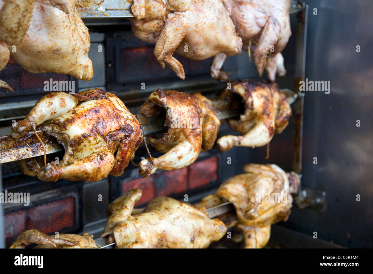 Rotisserie chickens hi-res stock photography and images - Alamy