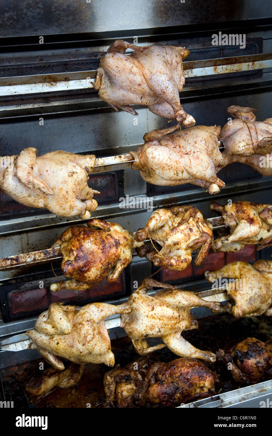 Rotisserie chickens hi-res stock photography and images - Alamy