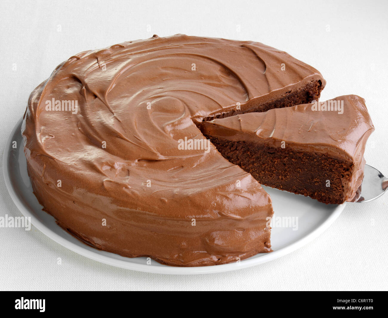 Chocolate fudge cake Stock Photo - Alamy