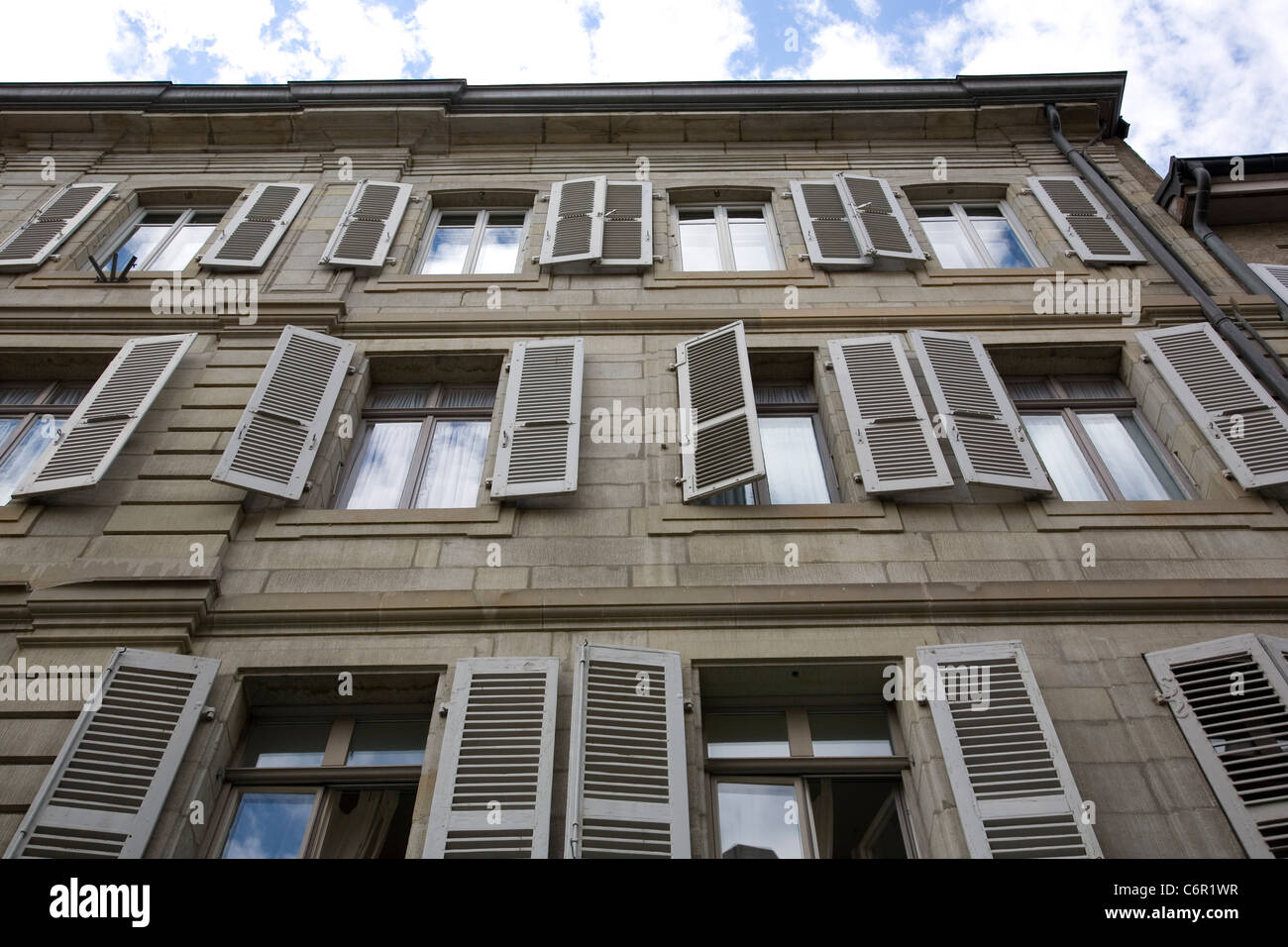 Geneva Switzerland Windows Architecture High Resolution Stock ...