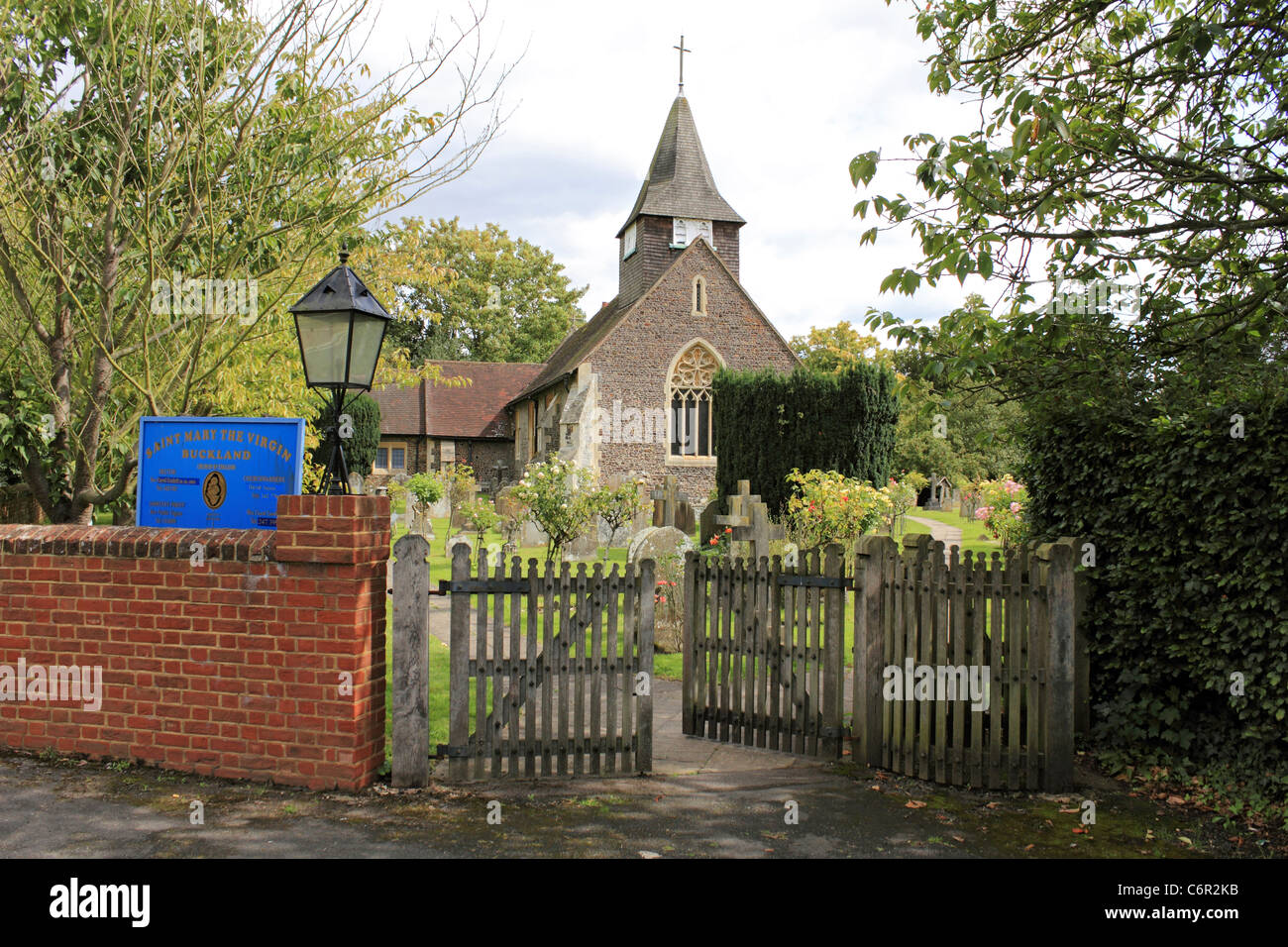 St Mary the Virgin village church in Buckland near Reigate, Surrey ...
